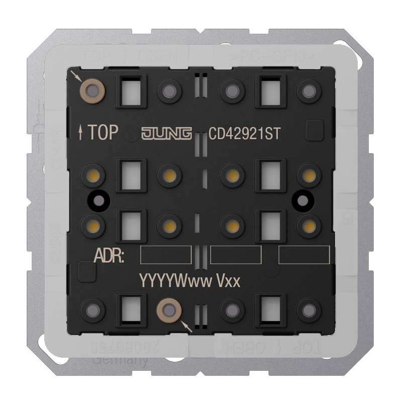 KNX universal push-button module, 3-gang, F40, Secure | CD 4293 1ST