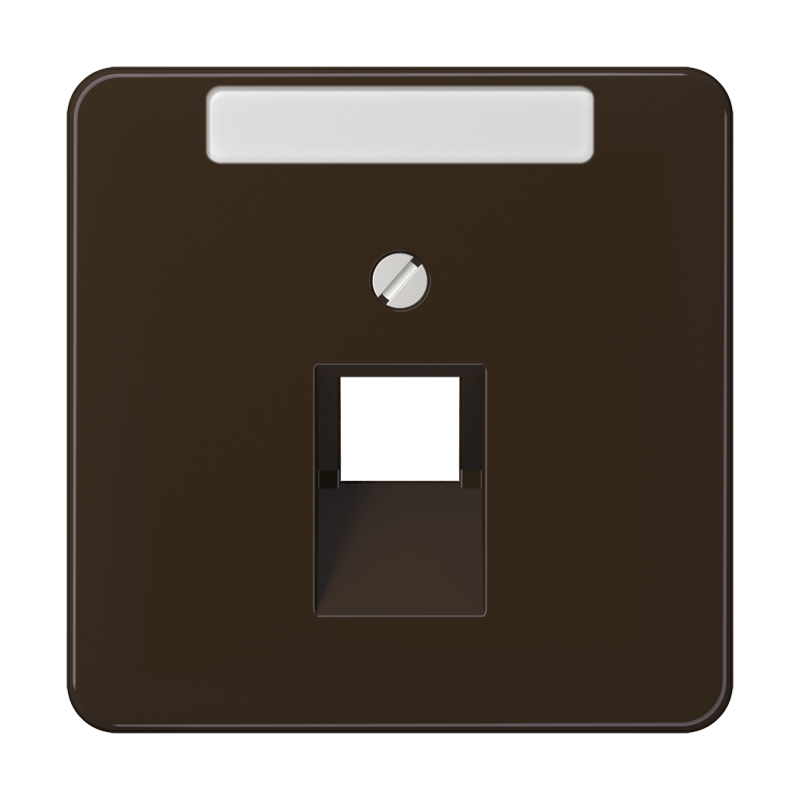 Centre plate for IAE/UAE sockets, 1 x 8-pole, with inscription field ...