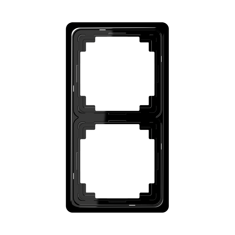 Frame 2-gang, black | CDP 582 SW