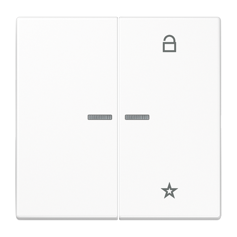 eNet push-button universal 1-gang, light grey | FM LS 1701 LG