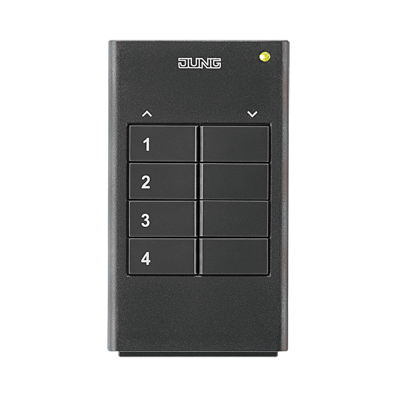 KNX RF radio hand-held transmitter 4-gang, anthracite | HS 4 RF