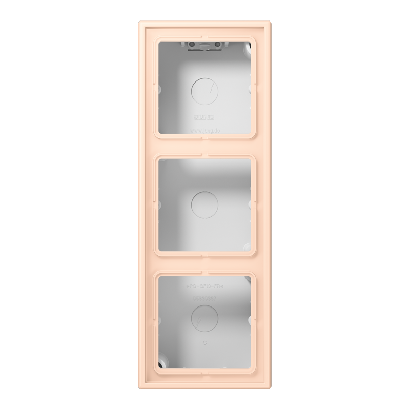 Surface cap 3-gang, rose pâle (32091) | LC 583 A 228