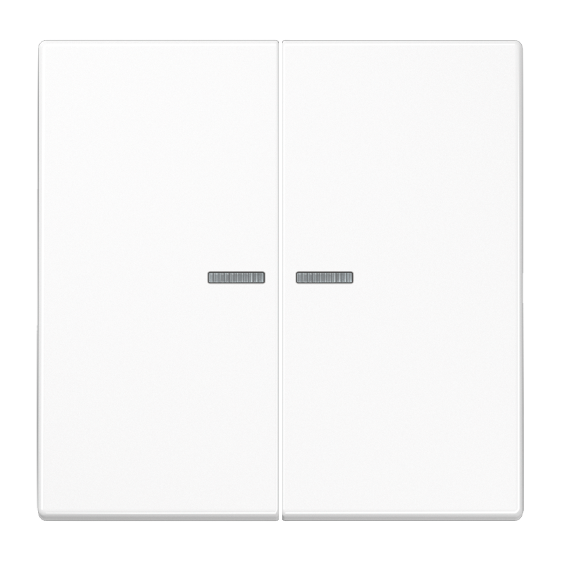 KNX RF push-button 2-gang, matt snow white | LS 1092 1ST RF WWM