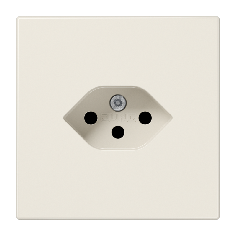 1-gang socket, Swiss system, type 13, classic brass | ME 1520-13 SEV C