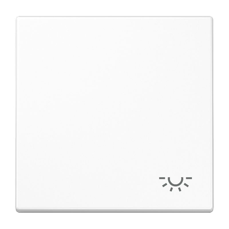 1-gang rocker, symbol "light", white | LS 990 L WW