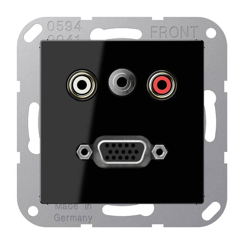 RCA Audio / Jack 3,5 mm / VGA, nero | MA A 1072 SW