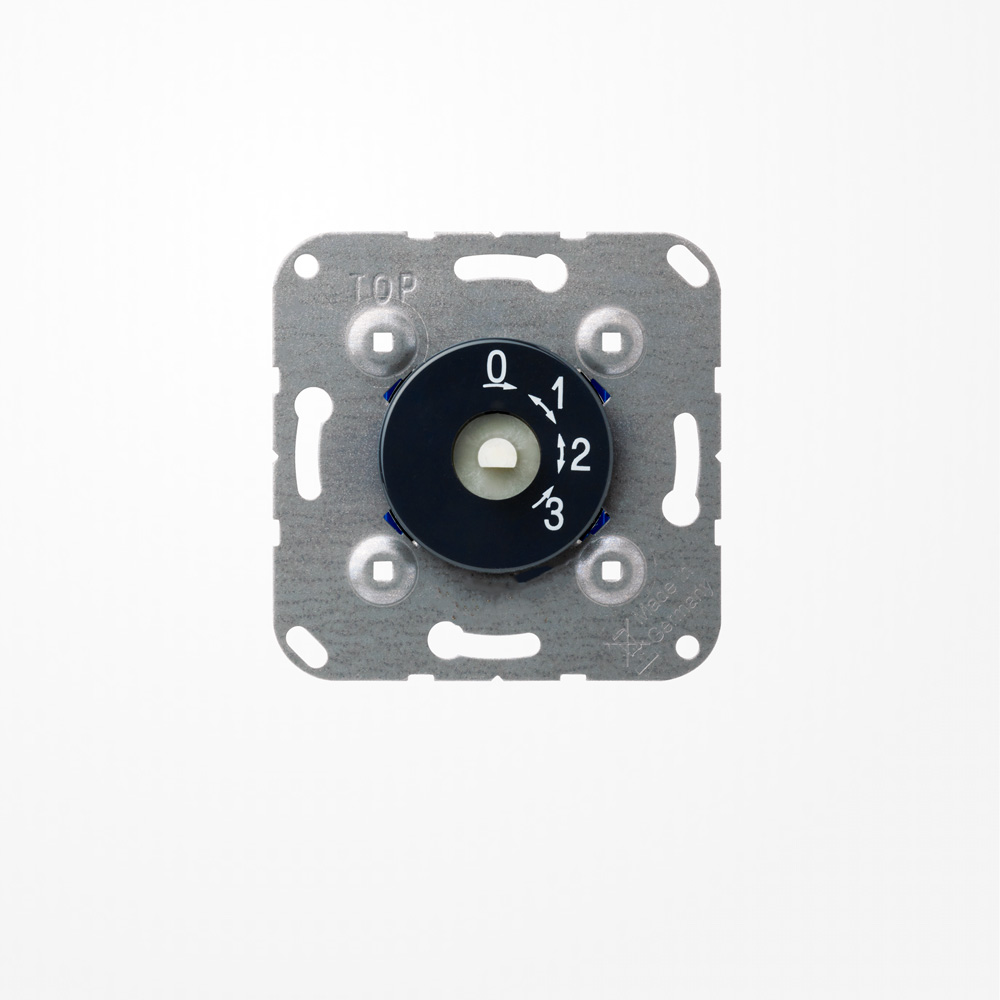 Rotary switch insert, 3-level switch with OFF position, 16, anthracite ...