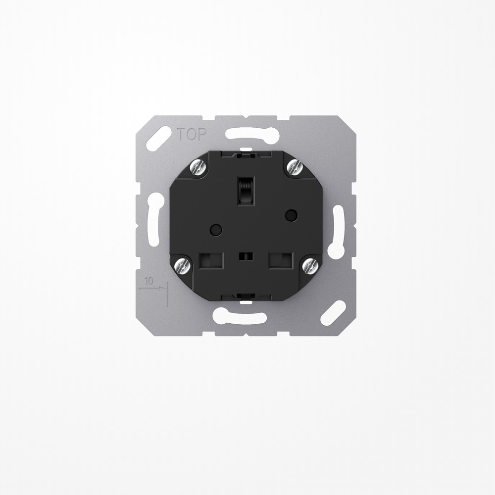 Socket insert, 1-gang, British Standard 1363 , for wall boxes 60 mm ...