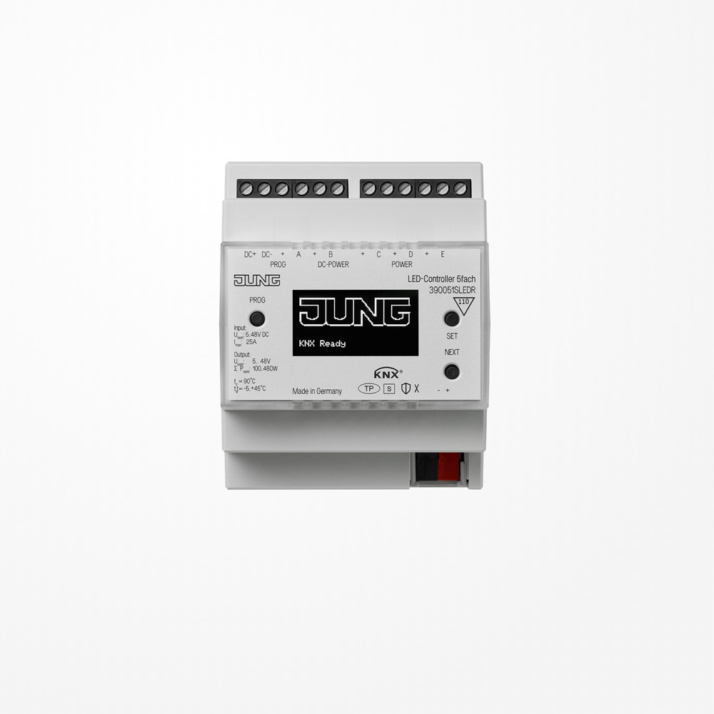 KNX LED controller 5-gang, rail mounting device, 4 rail units, Secure ...