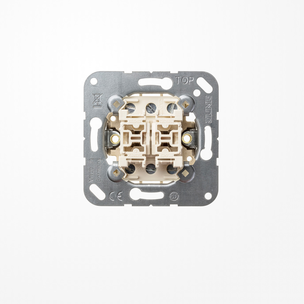 2-gang switch (insert), 2 x 1-pole, 2-way, 10 AX 250 V ~ | 509 EU