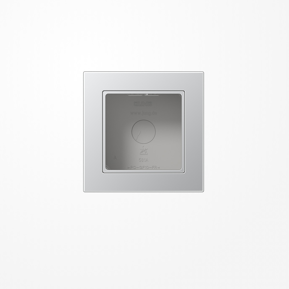 Surface cap 1-gang, aluminium | A 5581 BF A AL