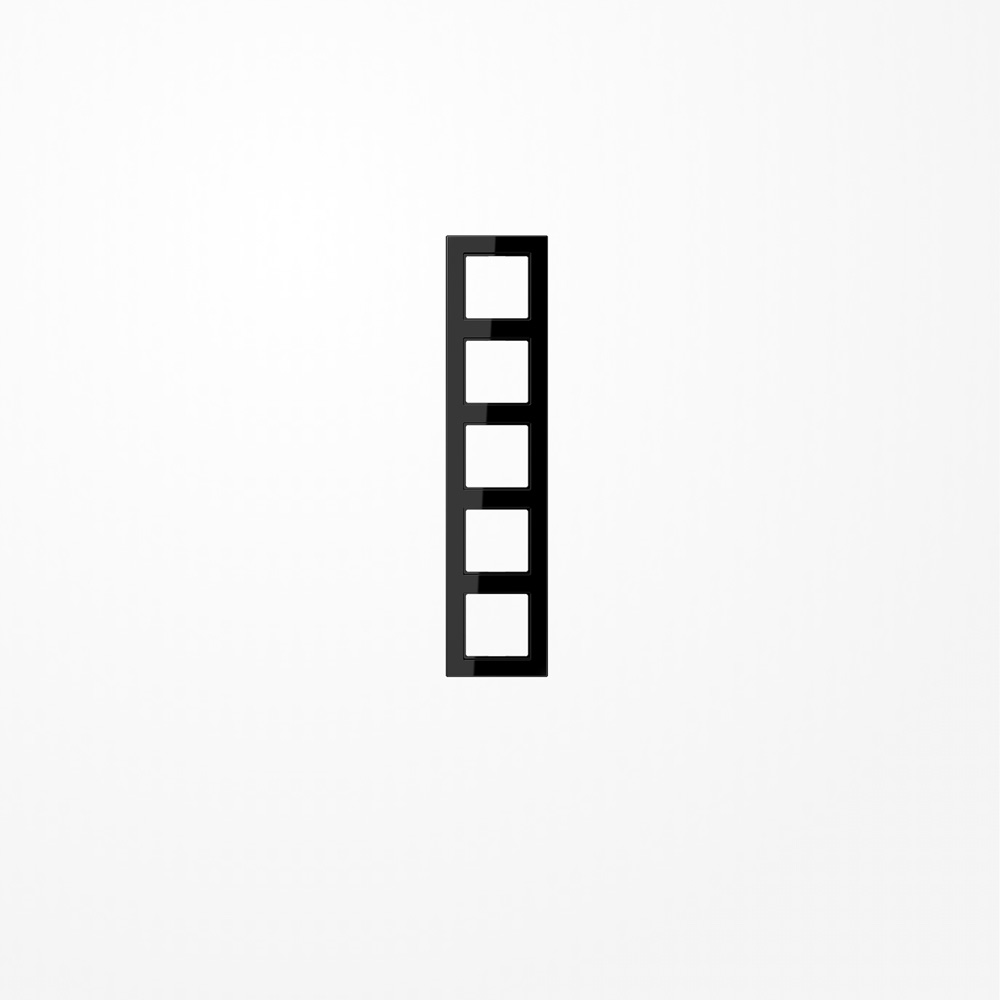 Frame 1-gang, black | A 5581 BF SW