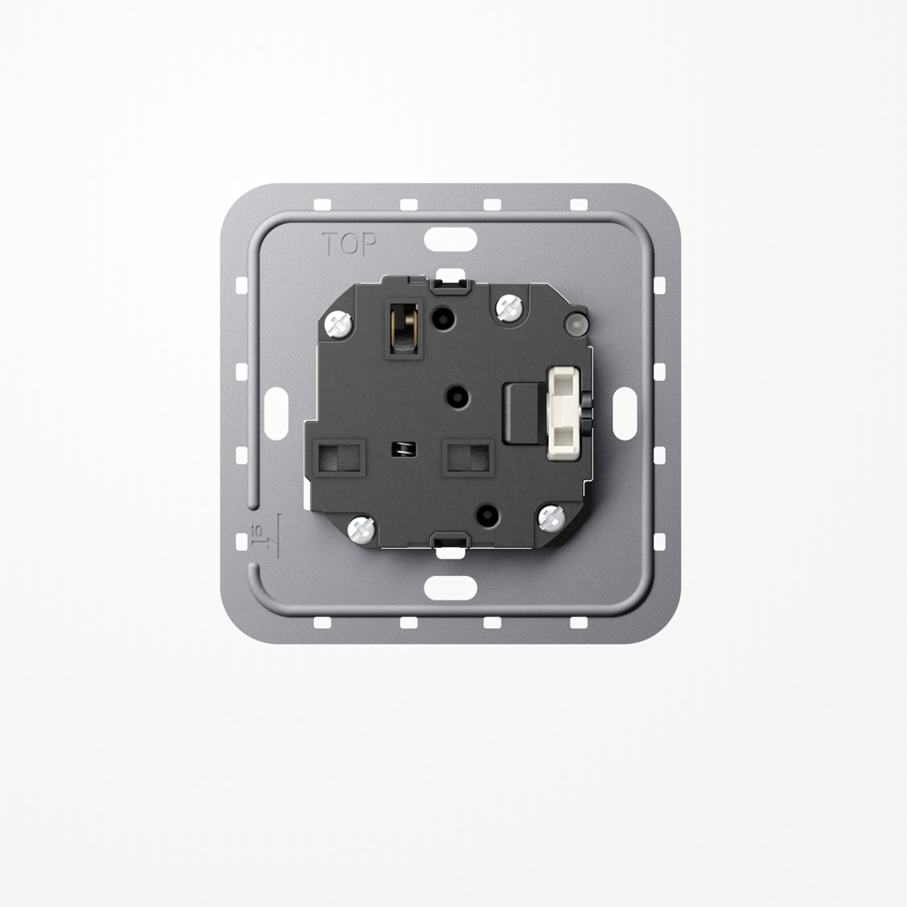 Switched socket insert, 1-gang, British Standard 1363 , with indicator ...