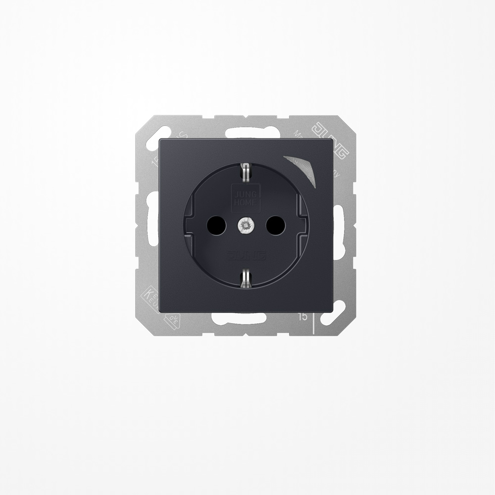 JUNG HOME SCHUKO® socket, Safety+, matt snow white | BT A 1521 S WWM