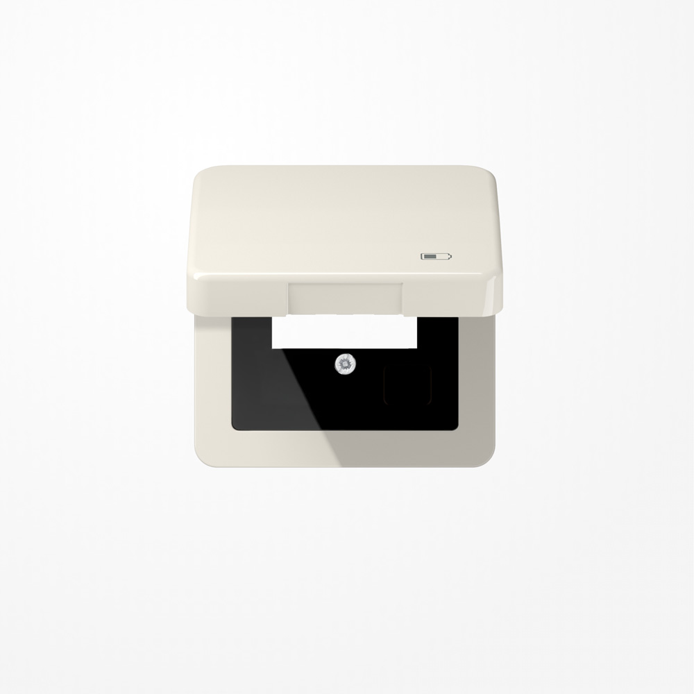 Hinged lid including centre plate, symbol "charger", gold-bronze | CD ...