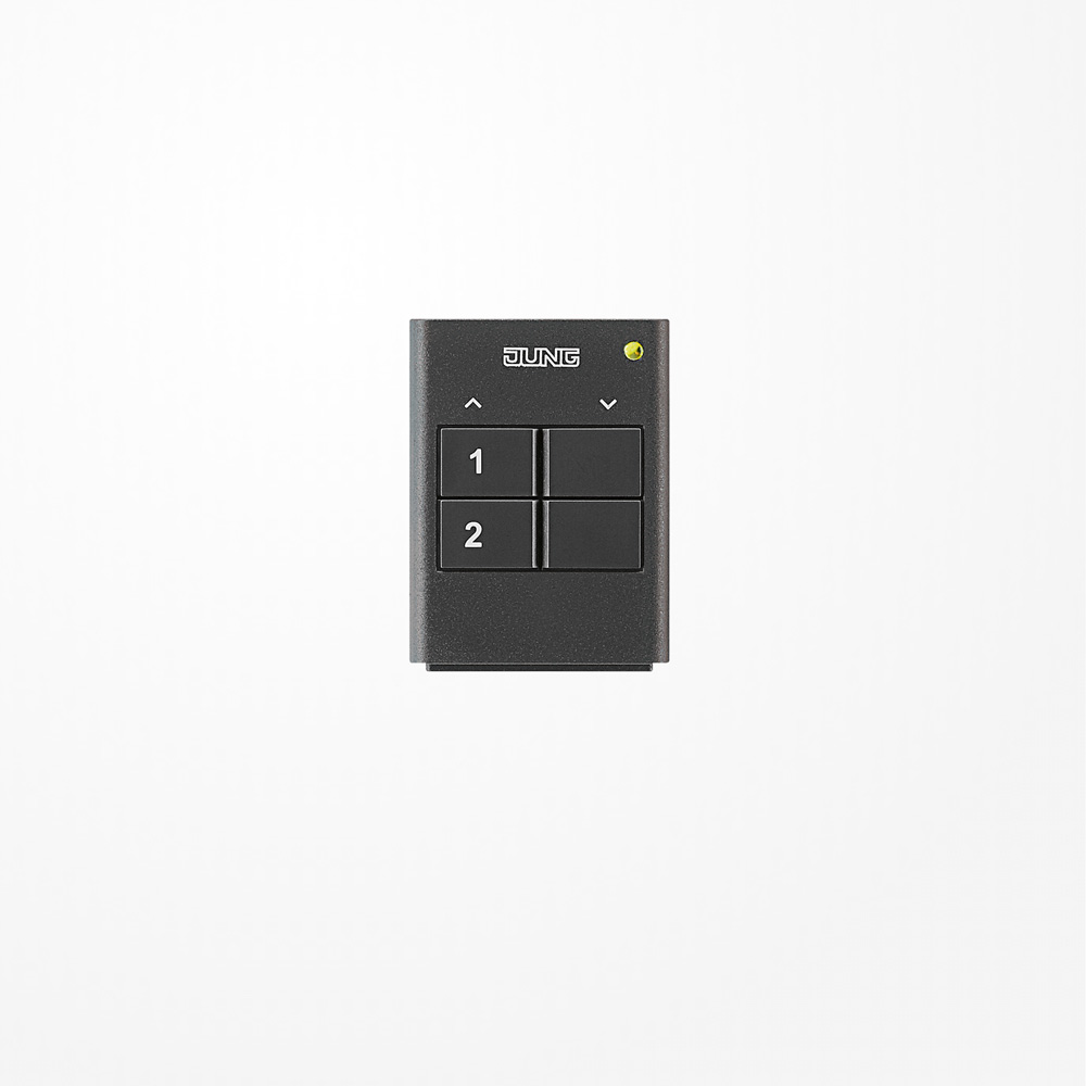 KNX RF radio hand-held transmitter 2-gang, anthracite | HS 2 RF