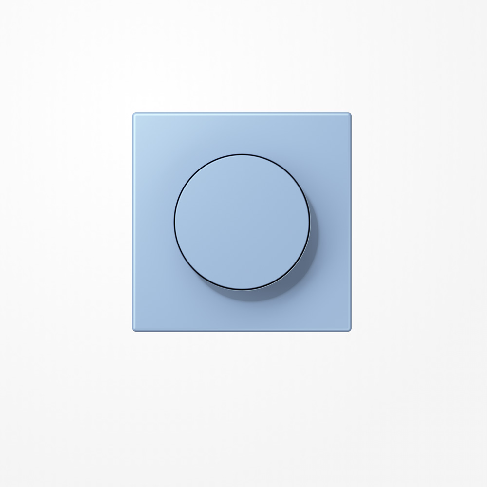 Centre plate with knob, rouge vermillon 59 (4320A) | LC 1740 244