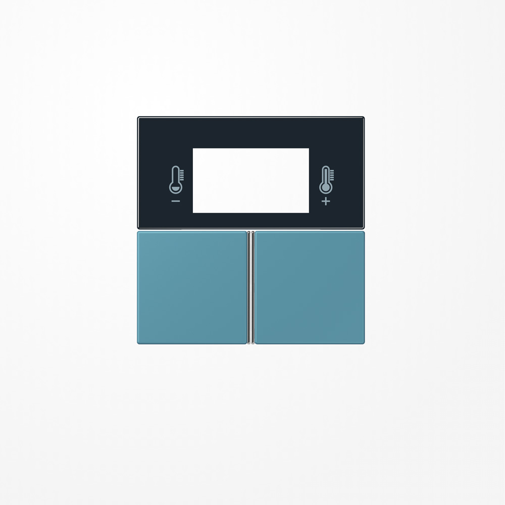Cover kit 3-gang, F40 Room controller, bleu céruléen 59 (4320N) | LC ...