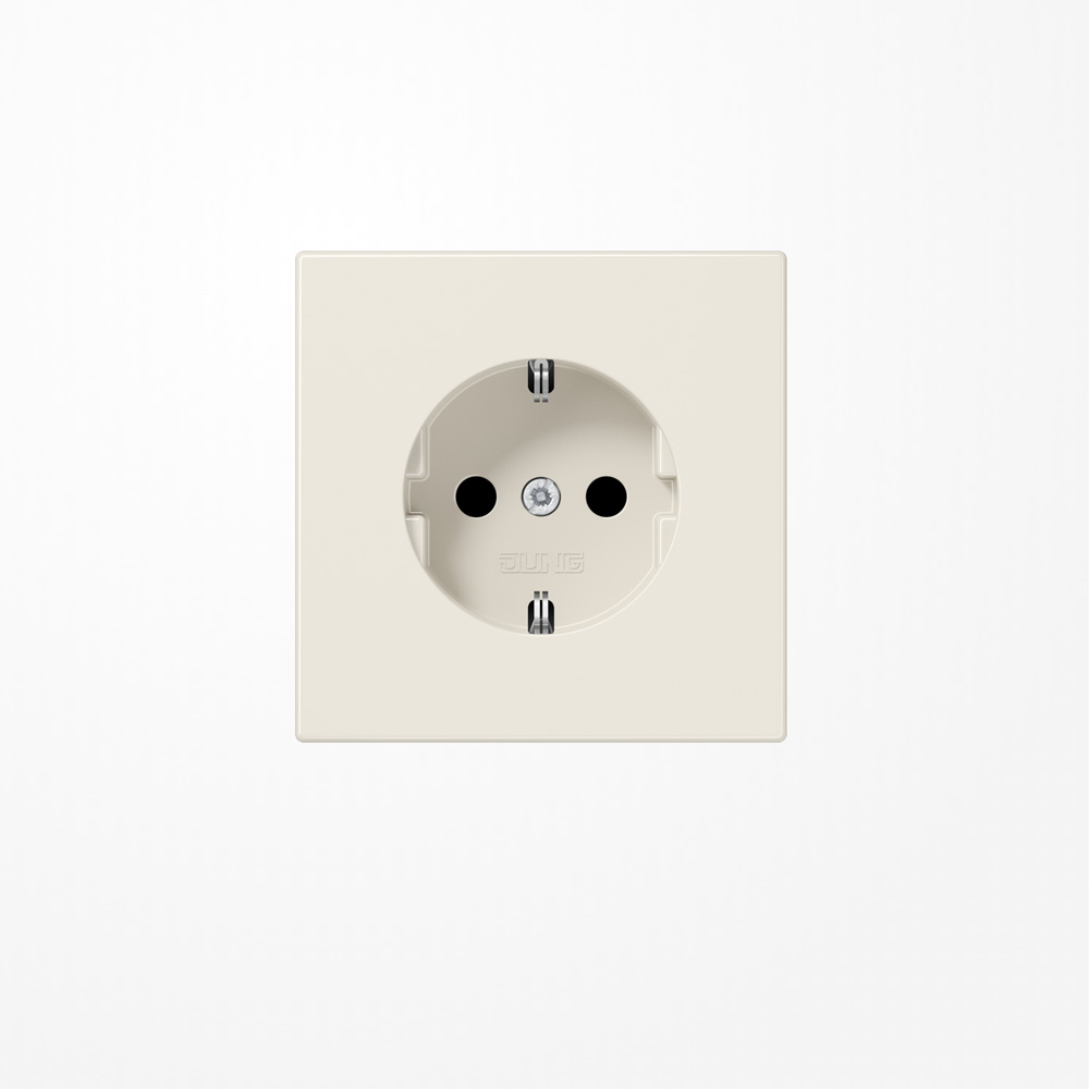 SCHUKO® socket, Safety+, ivory | LS 1520 BFKI