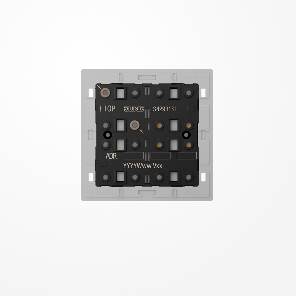 KNX universal push-button module, 2-gang, F40, Secure | LS 4292 1ST