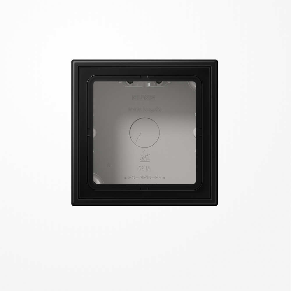 Surface cap 1-gang, white | LS 581 A WW