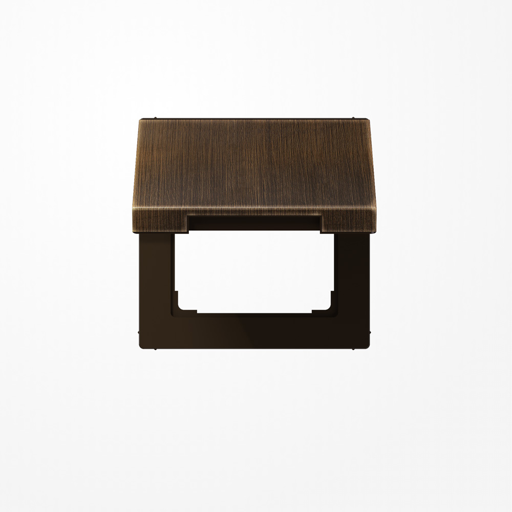 Hinged lid with spring, antique brass | ME 2990 KL AT