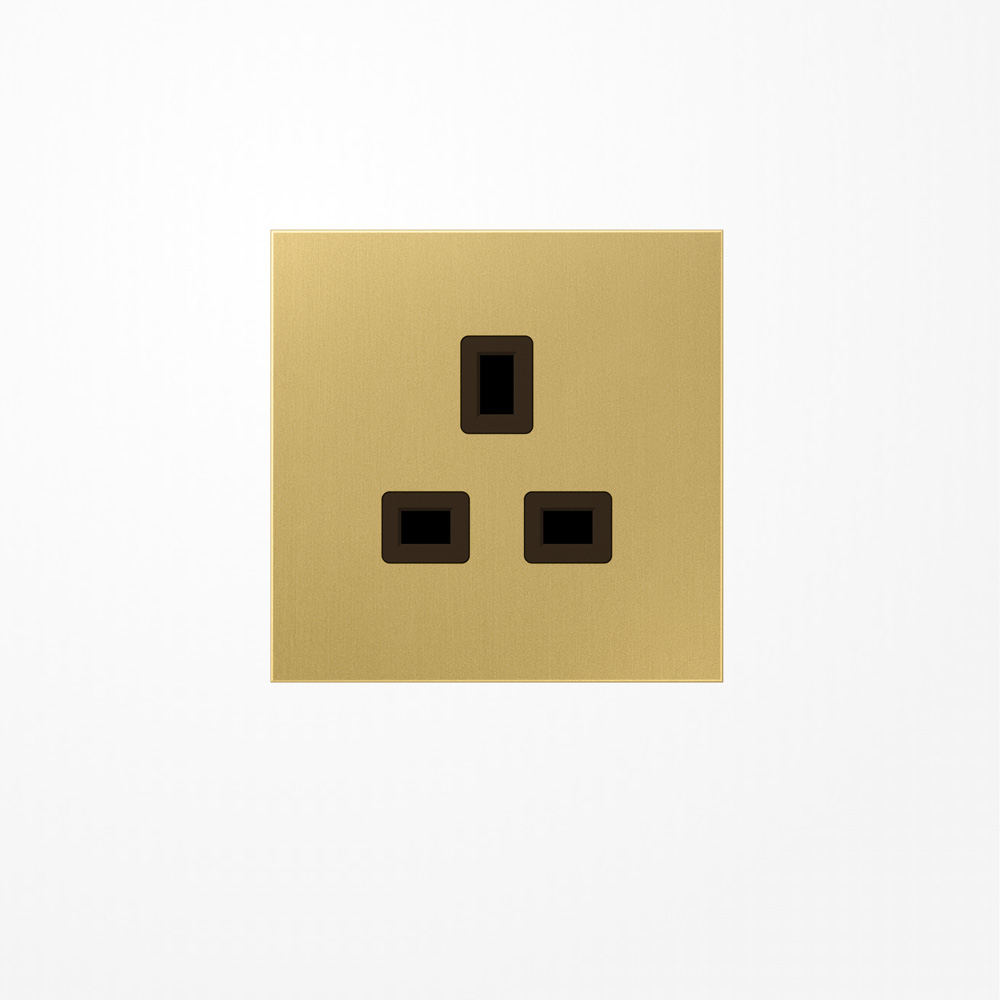 Socket, British Standard, black | LS 3521 SW