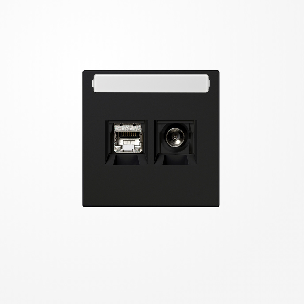 Smart TV socket, matt snow white | MMD LS 4521 WWM
