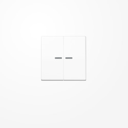 KNX RF push-button 2-gang, white | AS 1092 1ST RF WW