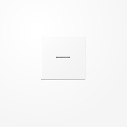 JUNG HOME push-button 1-gang, matt snow white | BT A 17101 WWM