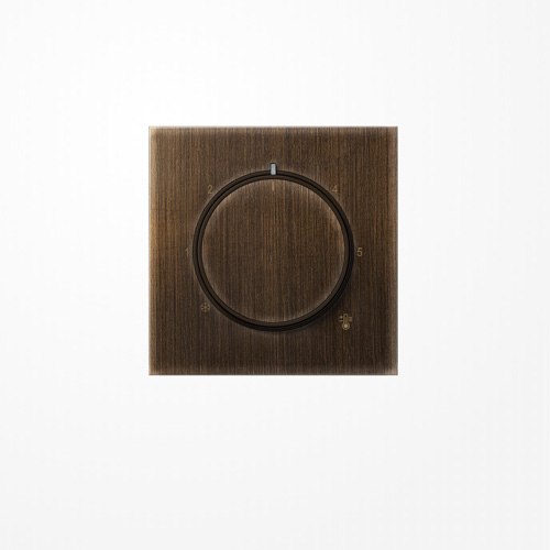 Centre plate for thermostat, antique brass | ME 1749 AT